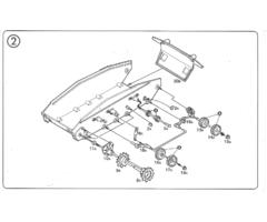 M24 Chaffee Tank Italeri reference 6431 instructions - 189