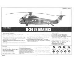 H-34 US MARINES Gallery Models reference 64101 instructions - 492