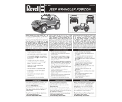 Jeep Wrangler Rubicon Revell reference 85-4053 instructions - 730