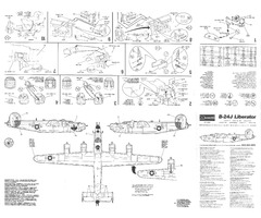 B-24J Liberator Monogram reference 5608 instructions - 738